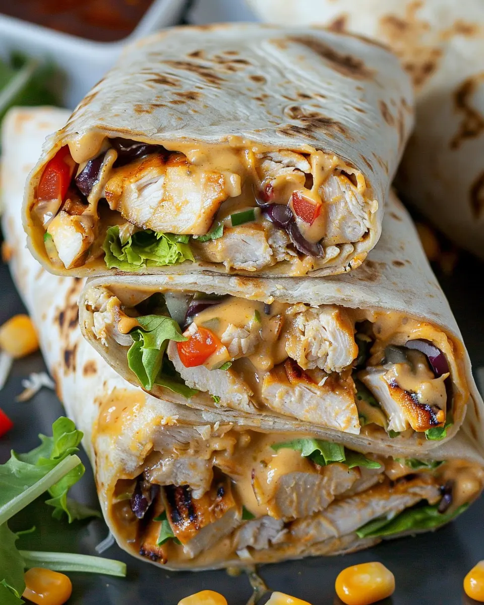 Chipotle Ranch Grilled Chicken Burrito Recipe
