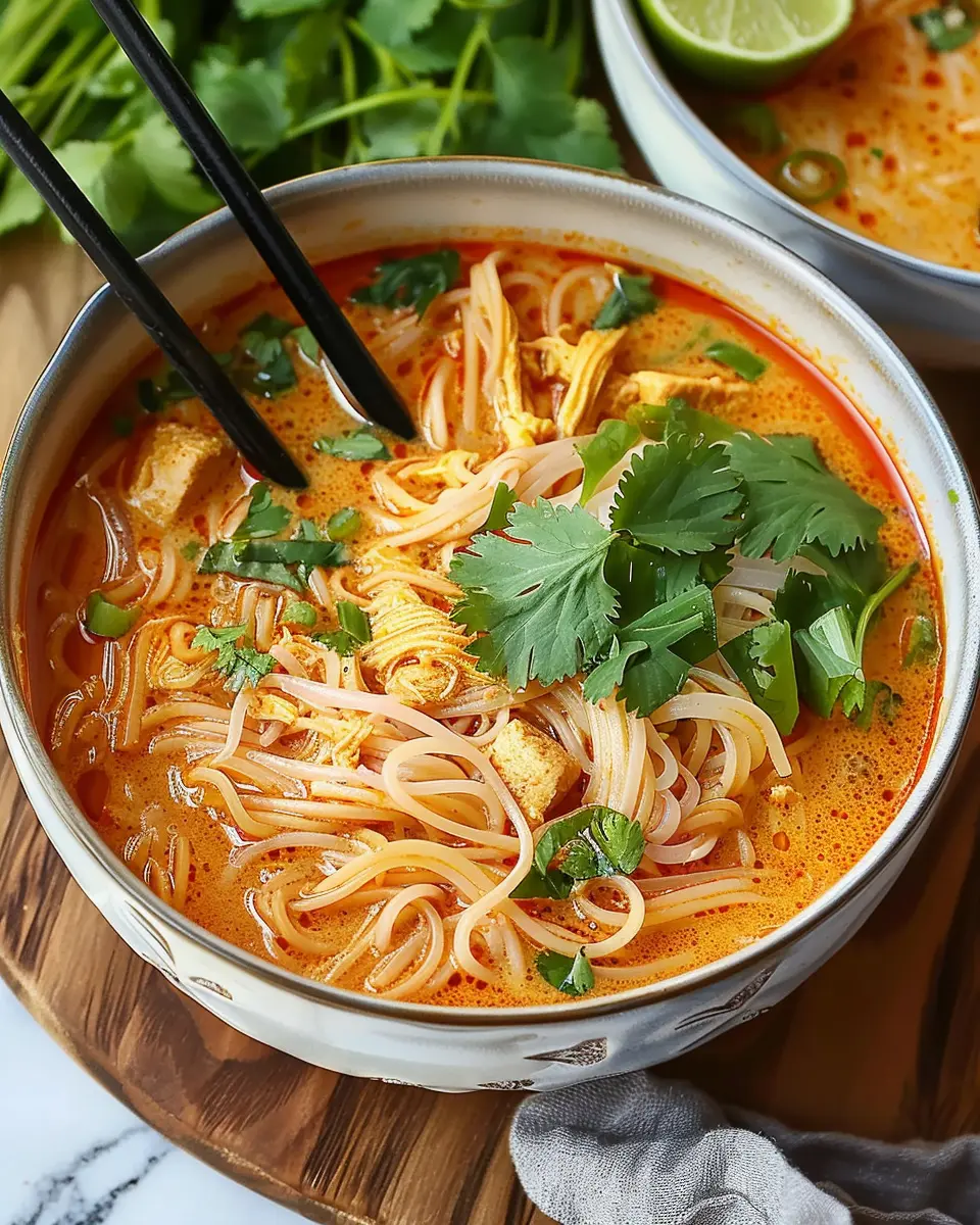 thai red curry noodle soup